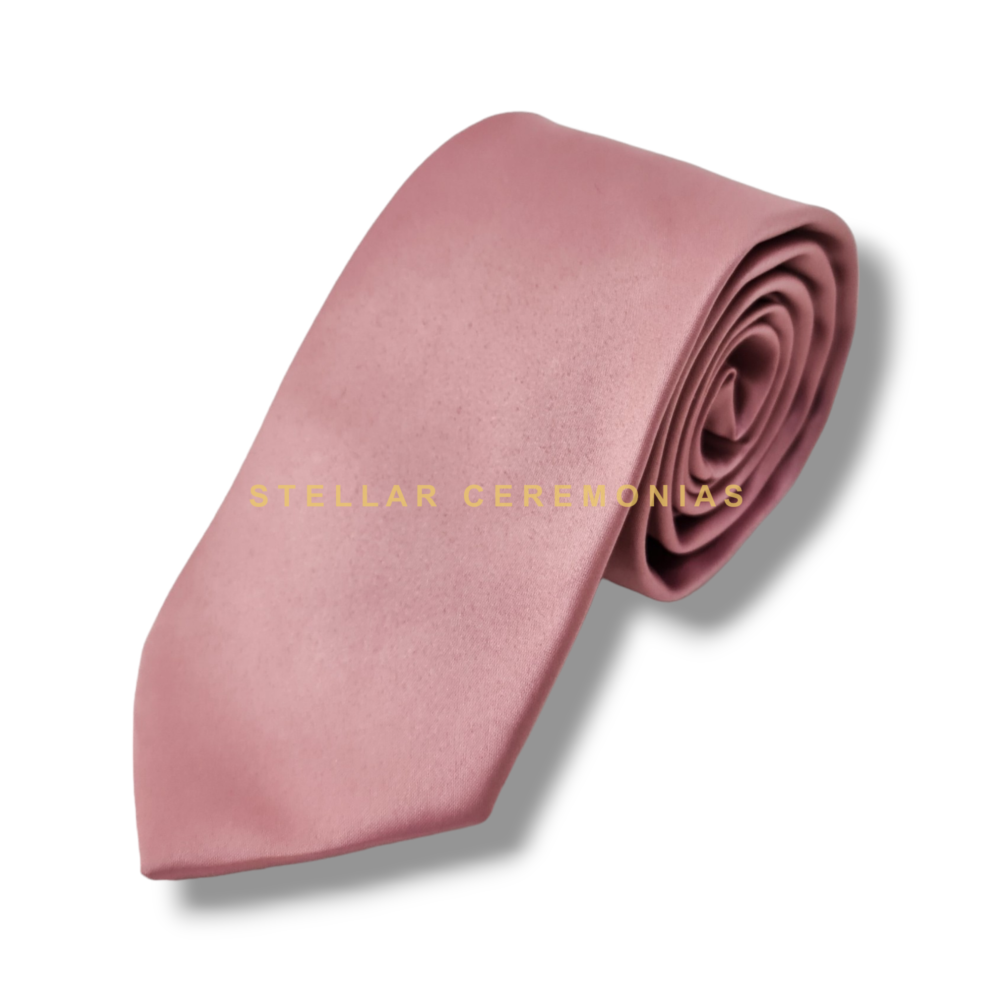 CORBATA CABALLERO LISA ROSA PALO – Stellar Ceremonias